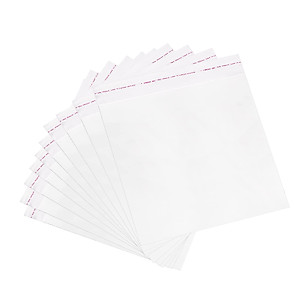 uxcell 100Pcs Clear Cello Bags, 9" x 9" Plastic Self Sealing OPP Cello Treat Bags Cello Poly Bags for Packing Cookies Candy Jewelry Gifts, Clear