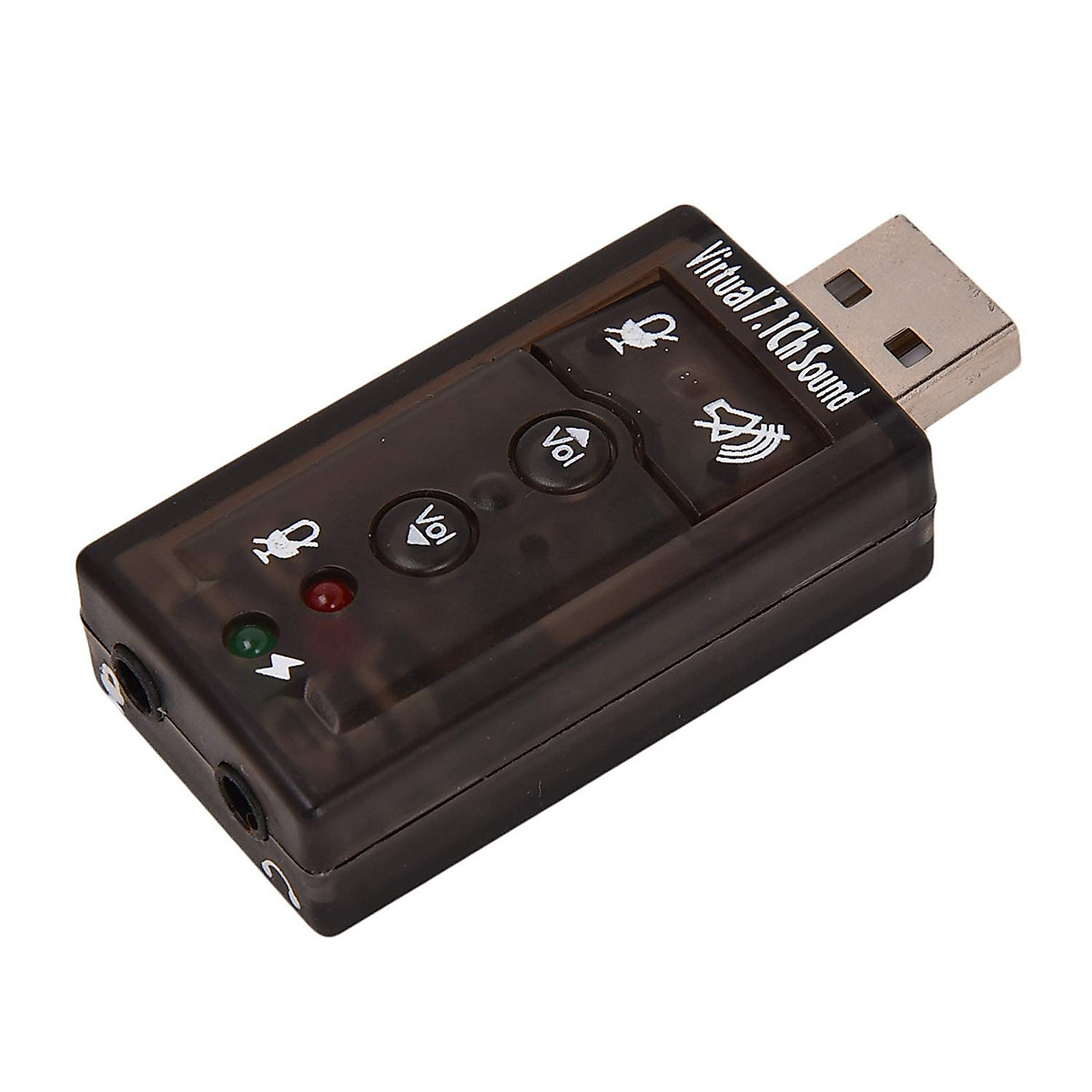 Simyoung USB 7.1 Channel USB External Sound Card Audio Adapter(Sound Card) Black