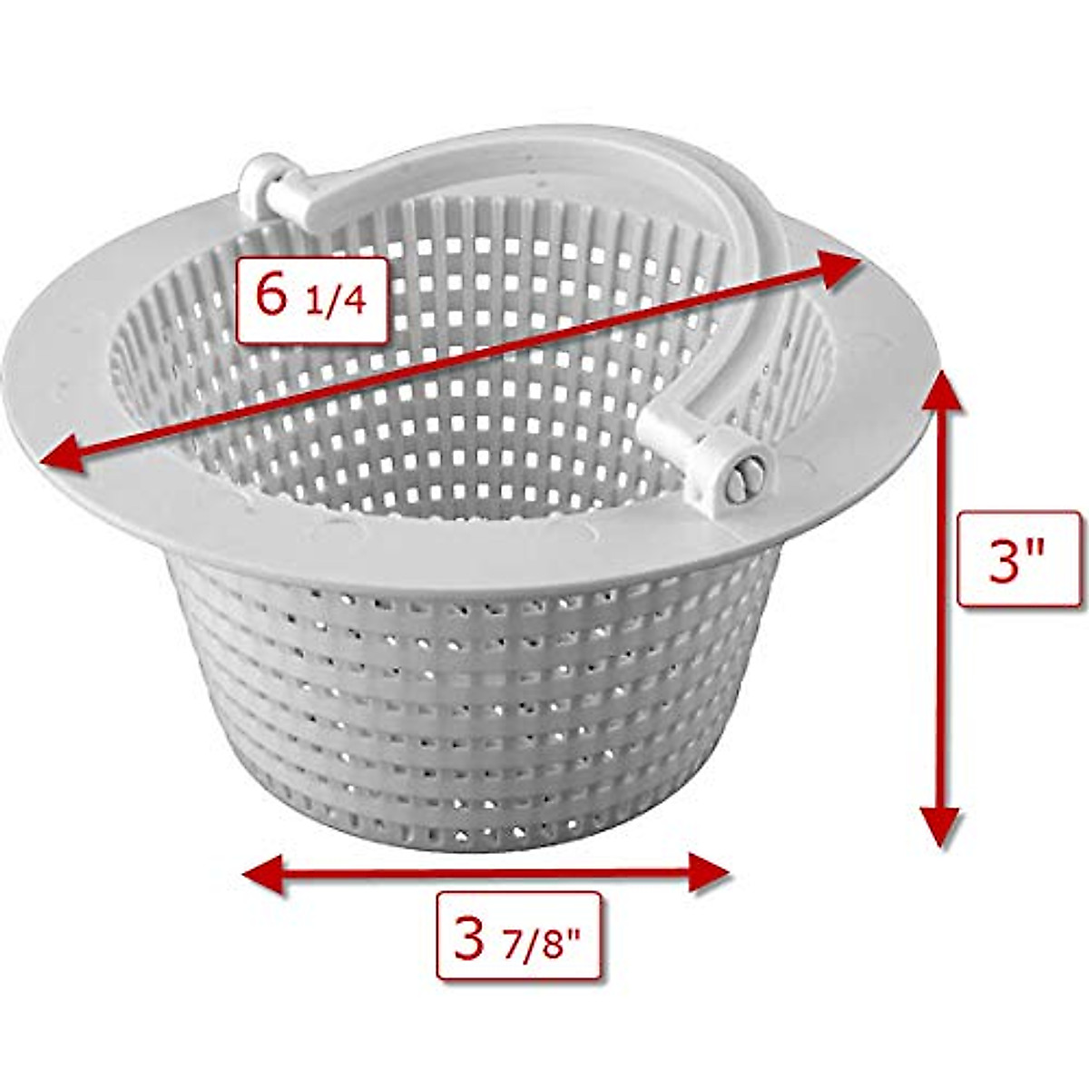 ATIE Above-Ground Pool Thru-Wall Skimmer Basket 513330 Compatible with Pentair HydroSkim Pool Thru-Wall Skimmer