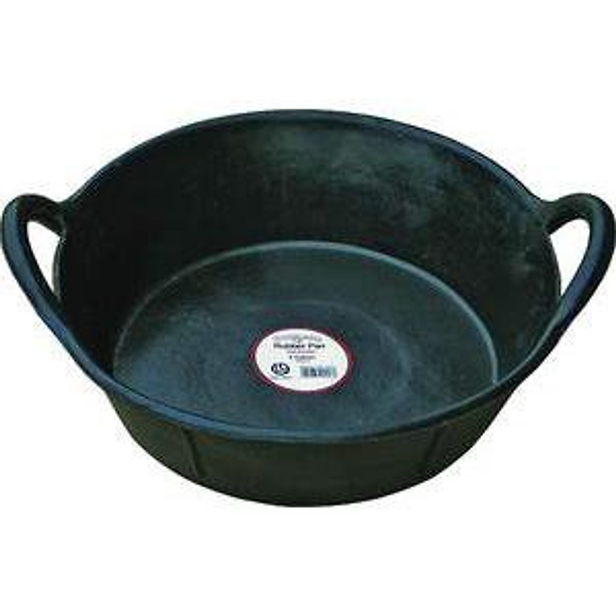 Dover Saddlery Double-Tuf Rubber Pan with Handles, 17-1/2" x 13-3/4" x 5"