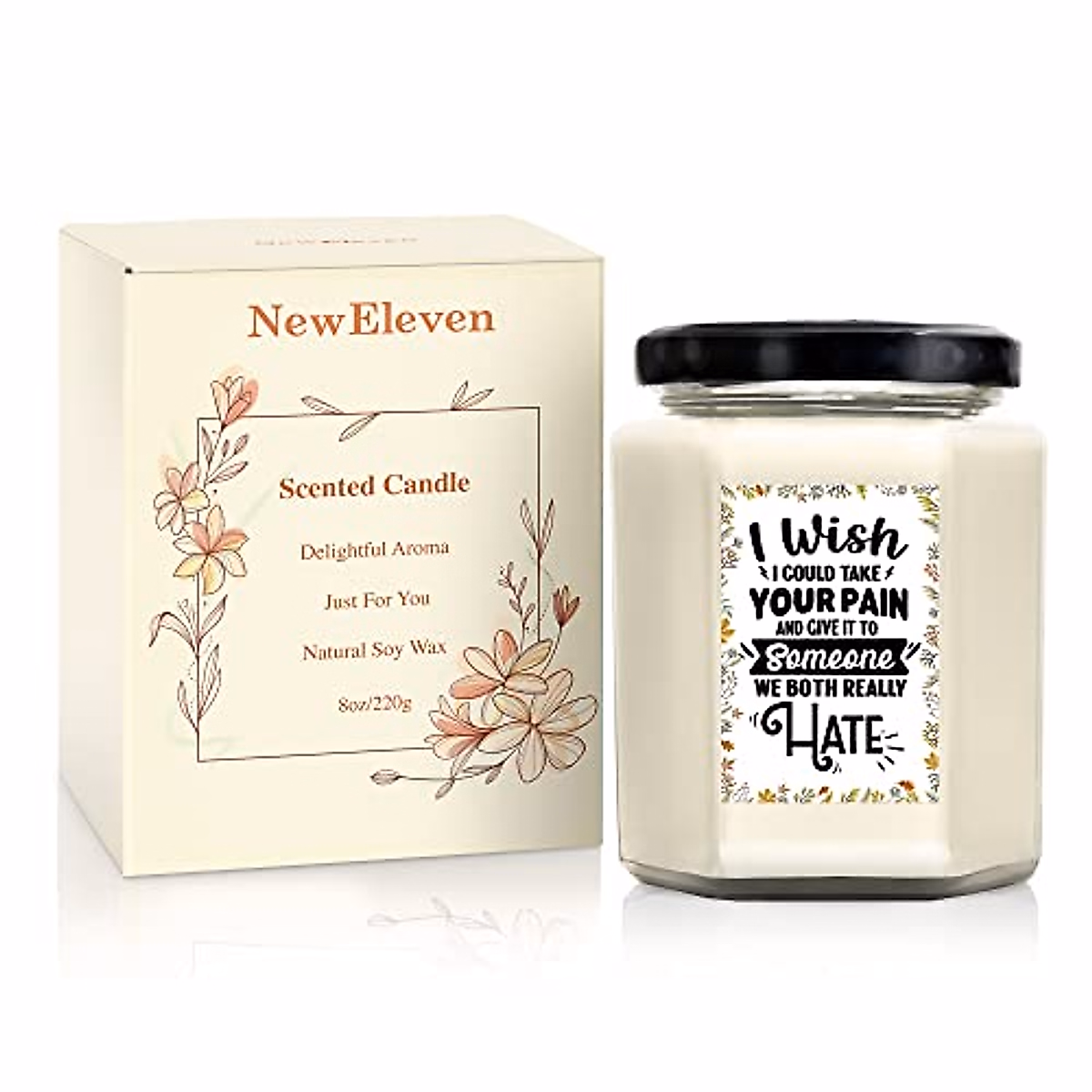 Get Well Soon Gifts for Women – Sympathy Gifts - Thinking of You, After Surgery, Sorry for Your Loss, Condolence, Divorce, Cancer Gifts for Women, Men, Sister, Best Friend - Lavender Candle 8 Oz