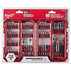 Milwaukee Shockwave Bit Kit w/ 80 Pcs - 48-32-4094