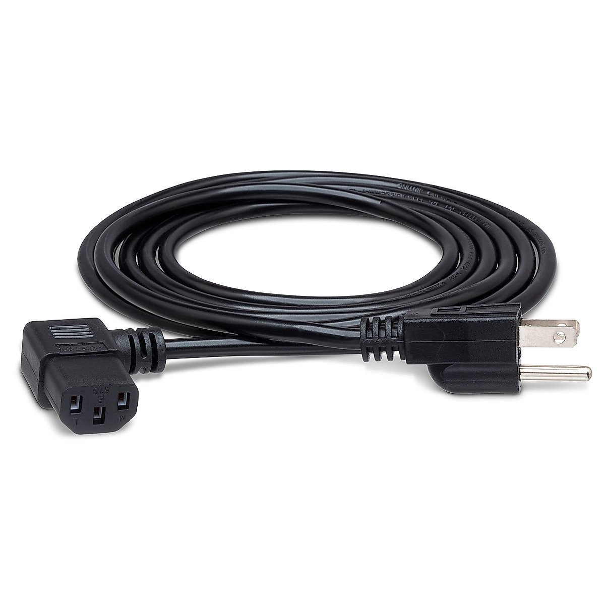 Hosa PWC-141R Right Angle IEC C13 to NEMA 5-15P, 1 Feet