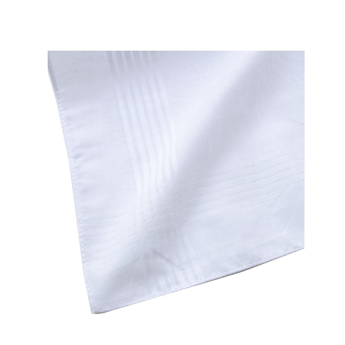 Mens White Cotton 100% Cotton handkerchiefs Pack 3PCS