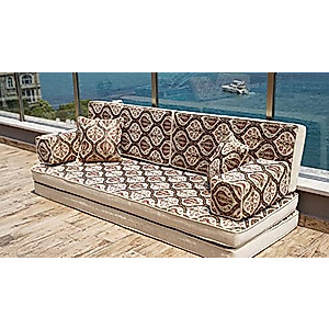 Gray Arabic Floor Sofa Set, Moroccan Home Decor Couches, Arabic Majlis, Turkish Floor Cushion, Ethnic Sofa, Tradional Design Arabic Sofa