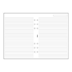 Filofax A5 Ruled White Paper (B343008)