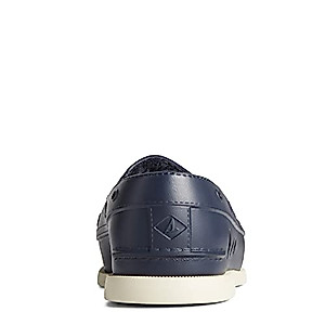 Sperry Authentic Original Float Cozy for Men - Anti-Slip Breathable Water Shoes made from Fully EVA Materials, Rubber Outsoles, and Textured Footbeds and Faux Fur Lining, Navy, 11 M