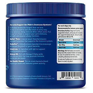 Zesty Paws Dog Allergy Relief - Anti Itch Supplement - Omega 3 Probiotics for Dogs - Digestive Health - Soft Chews for Skin & Seasonal Allergies - with Epicor Pets - Senior - Salmon - 90 Count