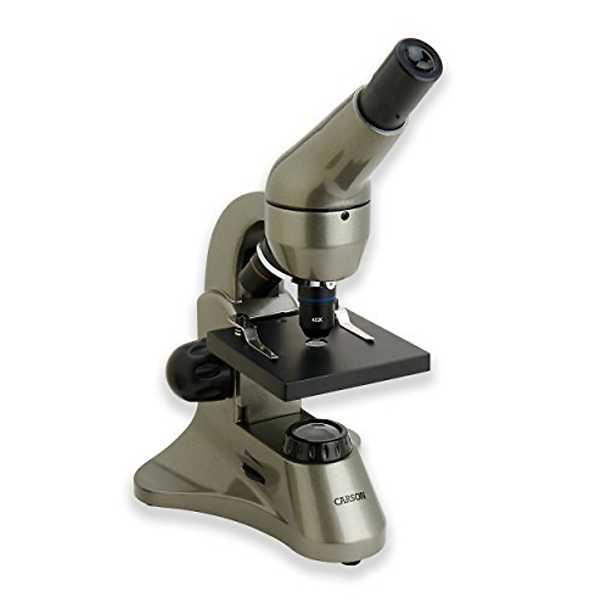Carson Beginner 40x-400x Student Compound Microscope with Universal Smartphone Digiscoping Adapter (MS-040SP)