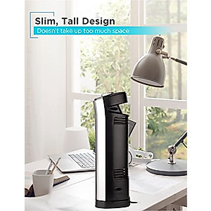 BLACK+DECKER Mini Tower Fan - Quiet Oscillating Stand up 14 Inch Desk Fans