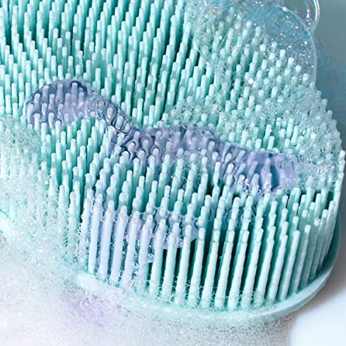 Freeman Premium Exfoliating Silicone Body Scrubber, Easy to Use, Long Lasting, Deep Cleansing On Skin, Better Than Loofahs, Perfect for Men & Women, Hygienic, Cruelty Free & Vegan, 1 Count