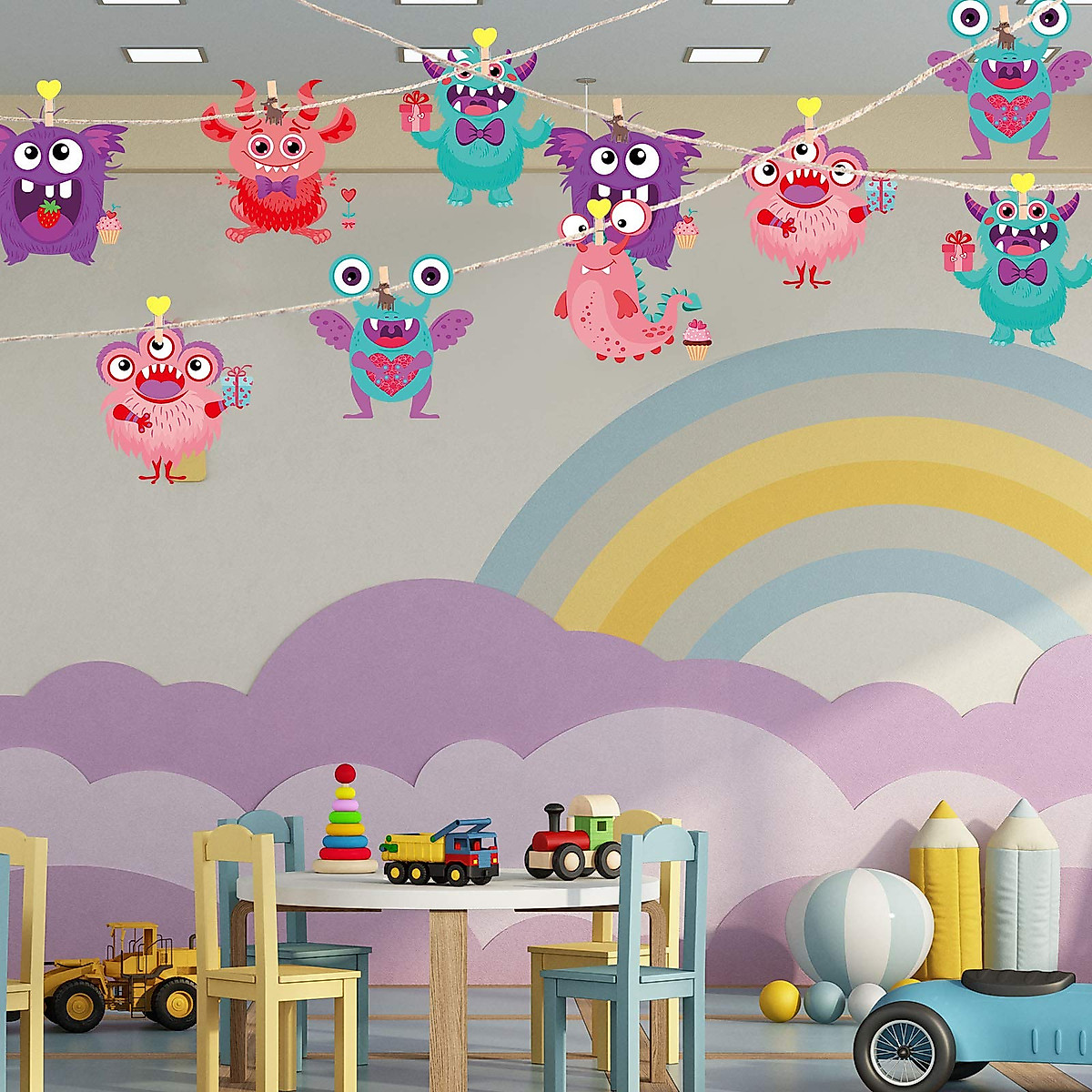 Zonon 24 Pack Valentines Day Cards Craft Kits for Kids, DIY Craft Ornament Valentine Class Game Activities Make Your Own Valentine Cards for Preschool Kindergarten Game