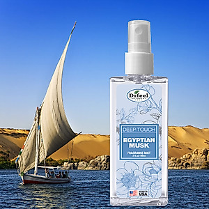 Difeel Deep Touch Body Mist Spray - Egyptian Musk 3 Ounces