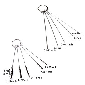 SAGUD 19 Piece Airbrush Cleaning Kit, Glass Airbrush Cleaning Pot with Holder, 5 Cleaning Brushes, 5 Cleaning Needles, 1 Washing Needle, 1 Repair Tool, Air Brush Protection Covers.