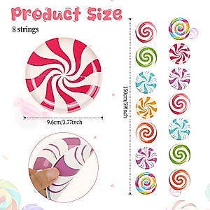 56PCS Candy Party Decorations, Garlands Candy Paper Candyland Party Decorations Cutouts Lollipop Garland Banner Sweet Candy Hanging Decor for Candy Birthday Theme Party Supplies Sweet Shop Baby Shower