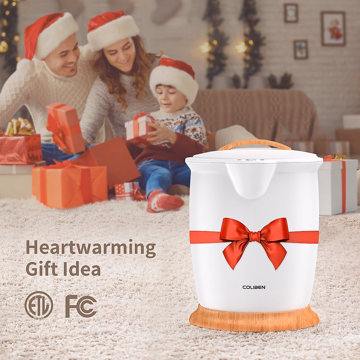 COLIBEN Towel Warmer, Towel Warmer for Bathroom with Aromatherapy, 1 Hour Auto Shut Off, Even Heating, Towel Warmer Bucket Heater Fit Up to Two 40"X70" Oversized Bath Towels, Bathrobes, PJ's, Blanket