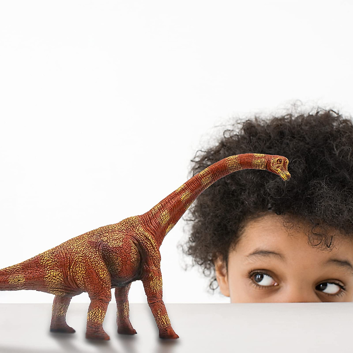 Large Dinosaur Toy Brachiosaurus 13.4”, Realistic Dinosaur Toy Figure, Plastic Hand-Painted Dinosaur Figurine Model, Educational Jurassic Dinosaur Action Figures for Collection Party Favor Home Décor