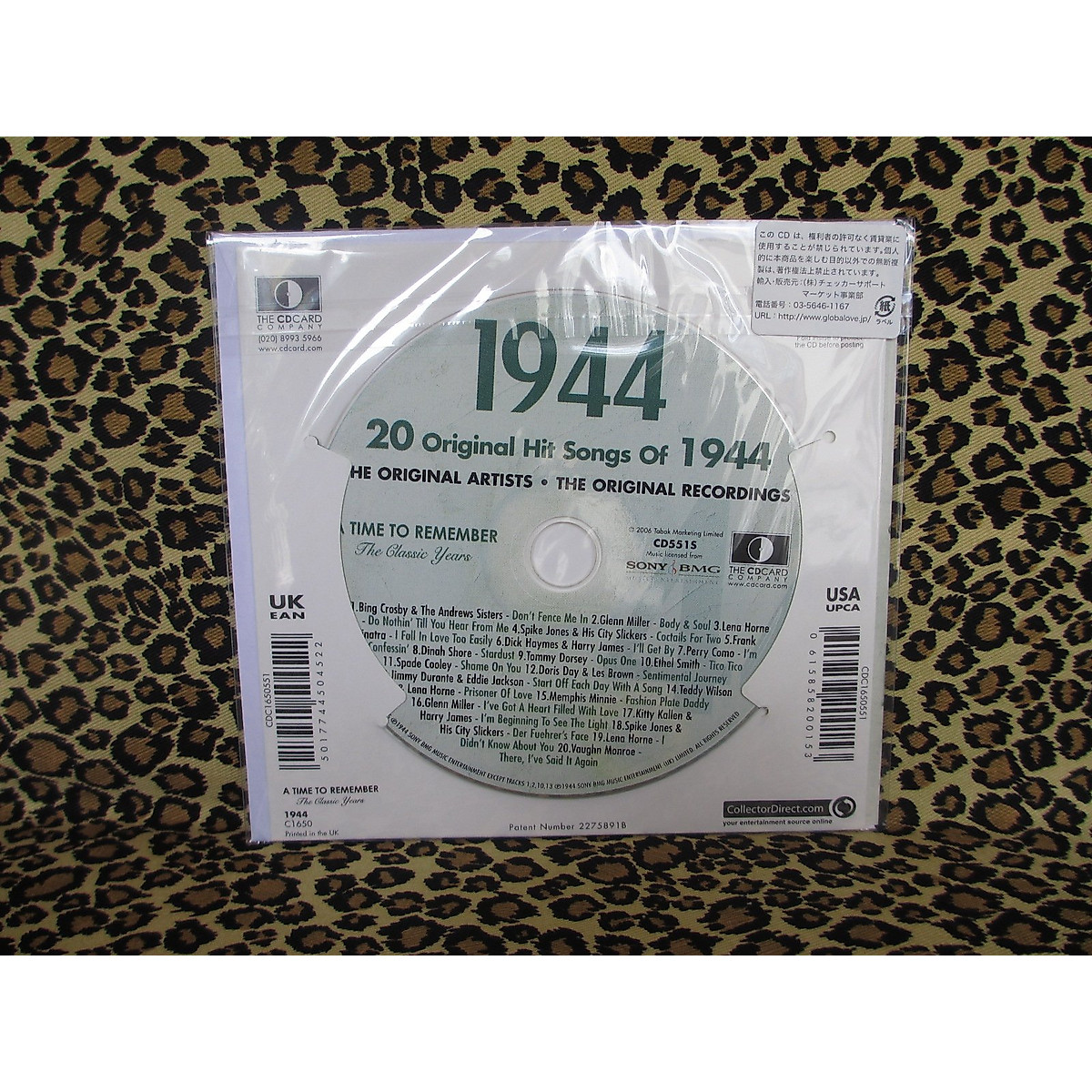 CDCard Company 1944 - The Classic Years CD - Birthday Card CDC1650551