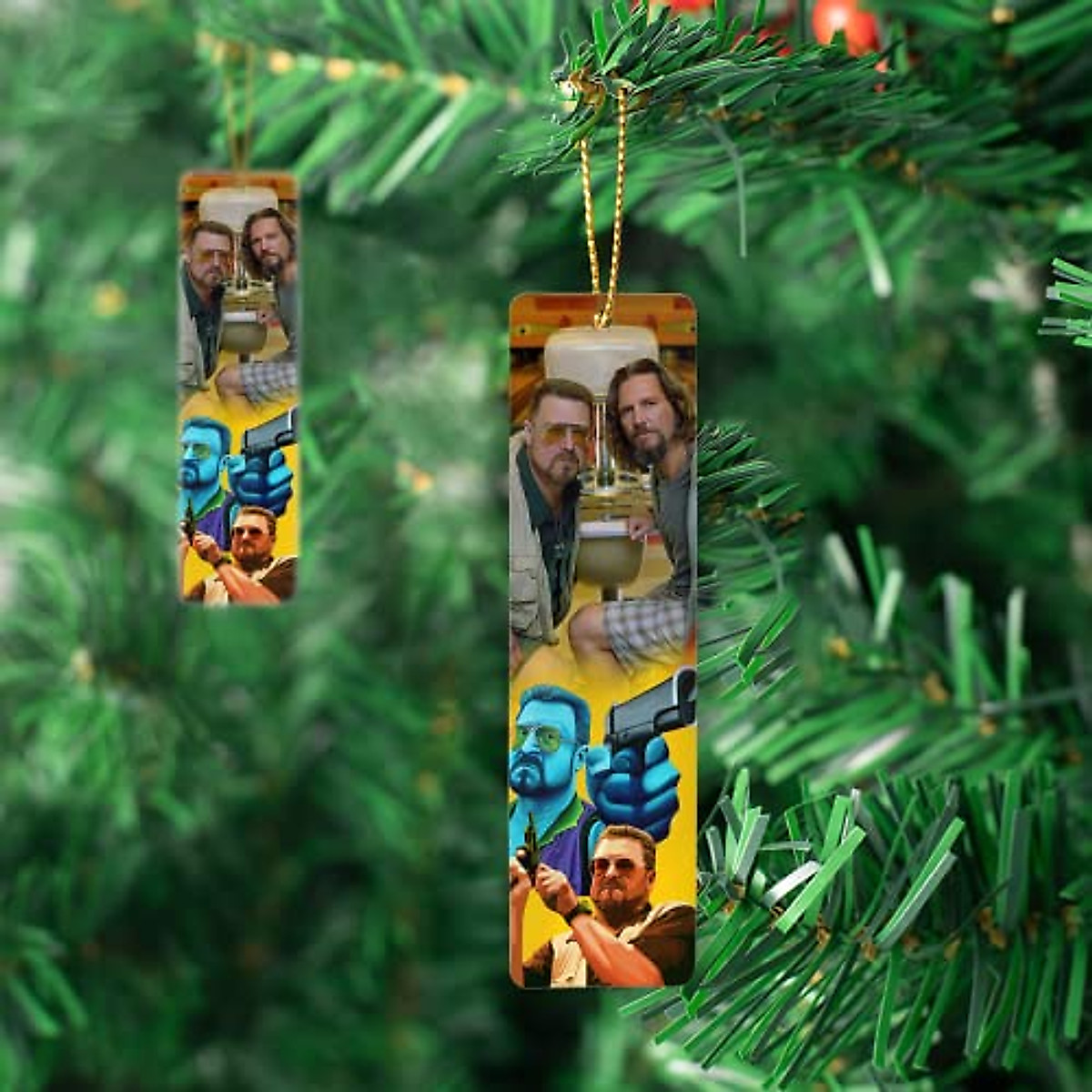 Bookmarks Ruler Metal Walter Measure Sobchak Bookworm Big Bookography Lebowski Reading Tassels for Book Bibliophile Gift Reading Christmas Ornament Markers Bookmark