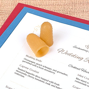 Swingline Rubber Finger Tips, Finger Cots, Medium-Large - Size 12, Amber, Finger Protector For Use with Swingline Staples & Swingline Staplers, Home Office Desktop Accessories, 12 Pack (54032)