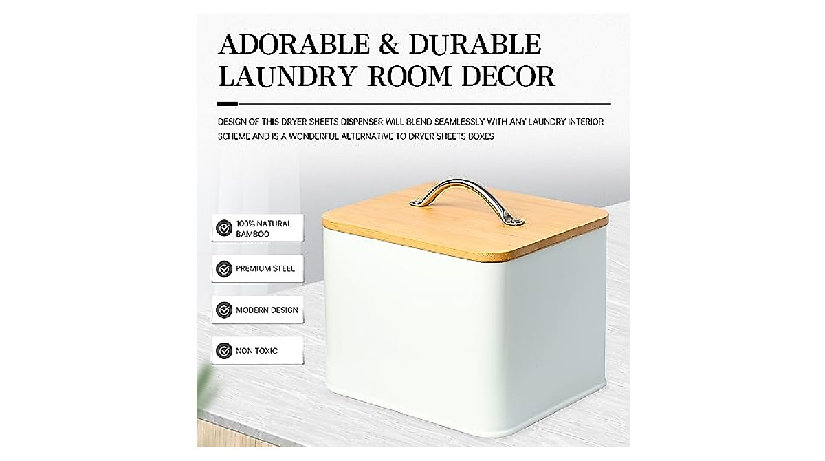 ZOES HOMEWARE Farmhouse Laundry Room Organization & Storage | Dryer ...