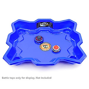 17Tek Bey Stadium Battle Arena Training Ground for Beyblade Battling Game (Blue)
