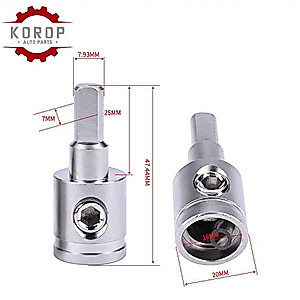 Amp Input Reducer 4pcs 1/0 Gauge to 4 Gauge Wire Reducer Power/Ground Input Reducer Connection Brass with Nickel Plated