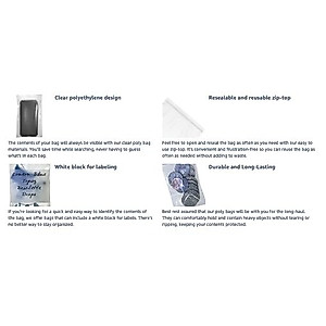 Dazzling Displays Small Plastic Bags - 100 Pack of 2 Mil, 2 x 2 Inch Resealable Self-Locking Jewelry Bags, Ideal Small Bags for Organizing & Storage