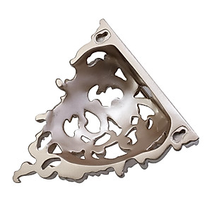 Pufguy Resin Wall Hanging Shelf Decorative Display Floating Shelves Retro Hollow Carving Wall Mounted Storage Shelf for Bedroom,Living Room,Hallway,Office,Hotel,Gold