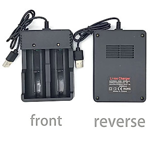 3.7V Lithium Battery Charger Dual Slot Smart USB Charger 26650 21700 Charger 18650 Charger