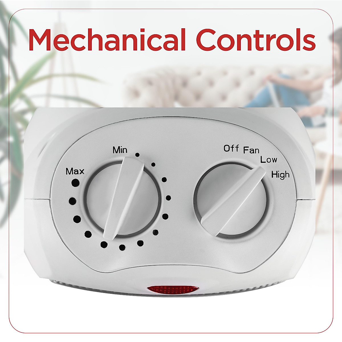 BLACK+DECKER Portable Space Heater, 1500W Small Space Heater with Overheat Protection for Indoor Use