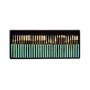 SE 30-Piece Set of Titanium-Coated Diamond Burrs, Grits 120-150 - 82331TF