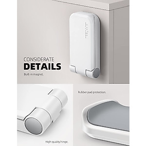 Lamicall Headphone Stand, Sticky Headset Hanger - Adhesive Headphone Holder Hook Mount, Headset Stand Holder Clip Under Desk, Earphone Clamp for Airpods Max, HyperX, Sennheiser, White