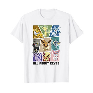 Pokémon Eevee Evolution Jolteon Flareon Umbreon Sylveon T-Shirt