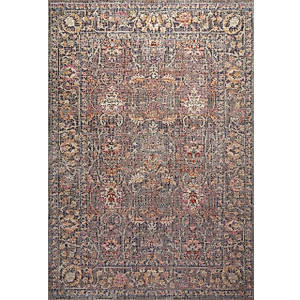 Loloi Chris Loves Julia x Rosemarie Stone/Multi 2'-7" x 4' Accent Rug