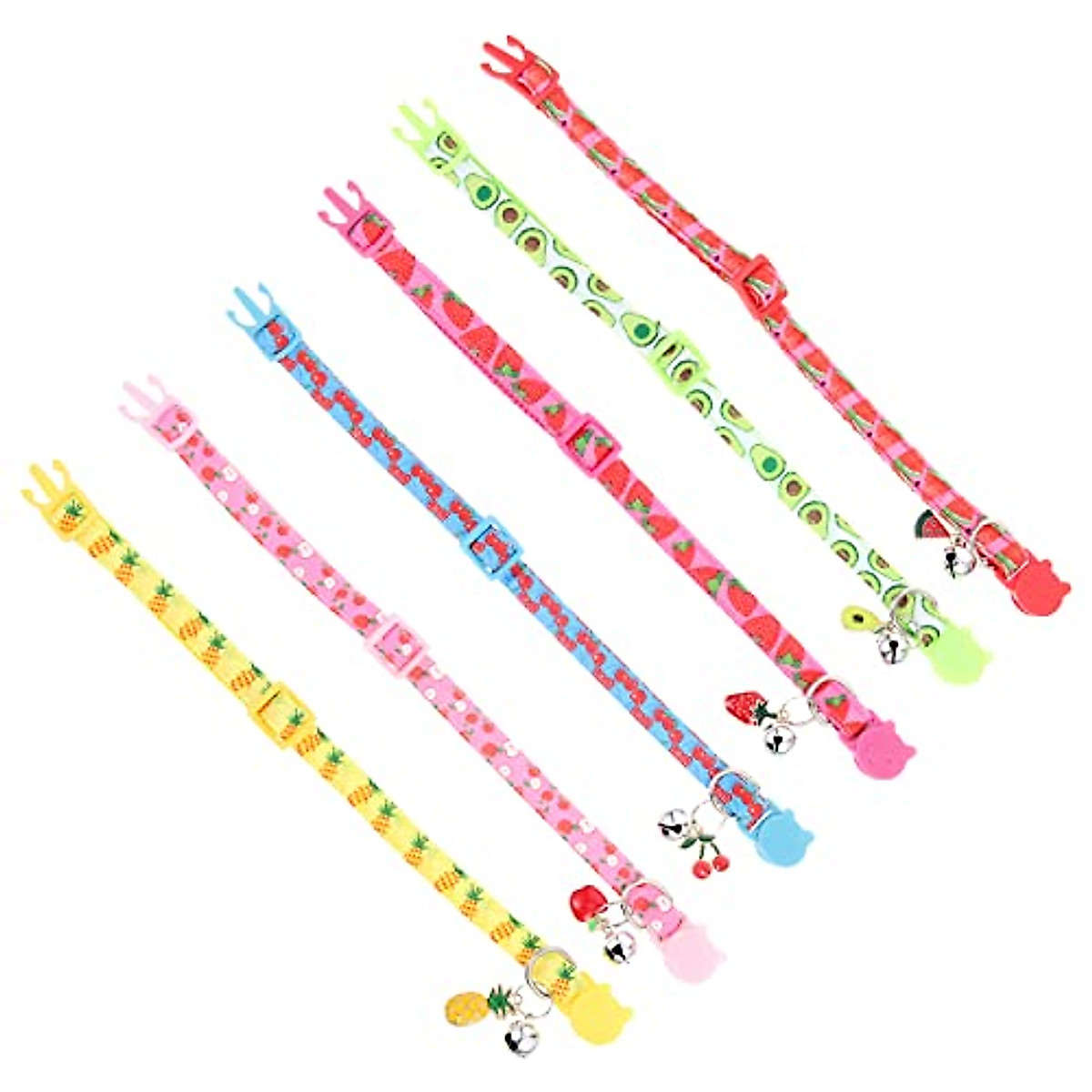 Sosoport 12pcs Fruit Style Webbing Pet Collars Dog Collars Personalized Collars Pet Supplies