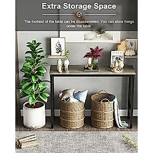 Teraves Bar Table with Solid Metal Frame,Counter Height Table Kitchen Bar Table for Dining Room,Living Room (47.24", Black Oak)