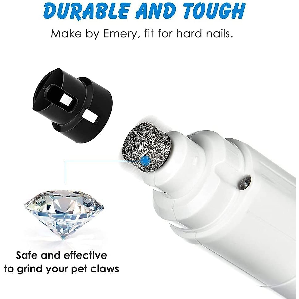 Pet Nail Grinder, Pet Nail Clipper and Trimmer for Dogs and Cats - for Small, Medium, and Large Breeds, Trimmers, File for Proper Toenail Care - Quiet and Efficient Grooming, Clippers for Nails