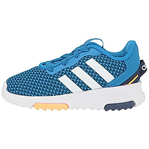 adidas Kids Racer TR 2.0 Running Shoe, Blue Rush/White/Dark Blue, 5.5 US Unisex Toddler