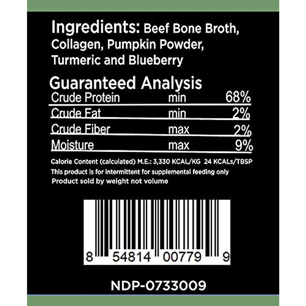 Nature's Diet Pet Original Bone Broth Protein Powder with Functional Benefits for Hip and Joint, Digestion, Skin and Coat (Hip & Joint, 6 oz = 60 Servings)