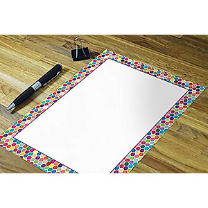 Colorful Border Stationery - 8.5 x 11-60 Letterhead Sheets - Border Paper Letterhead (Spot Color)