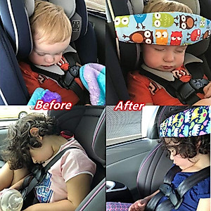 Baby Head Support for Car Seat-Head Band Strap Headrest, Stroller Carseat Sleeping Baby Carseat Head Support for Toddler Kids Children Child Infant Baby Interior Accessories for Car