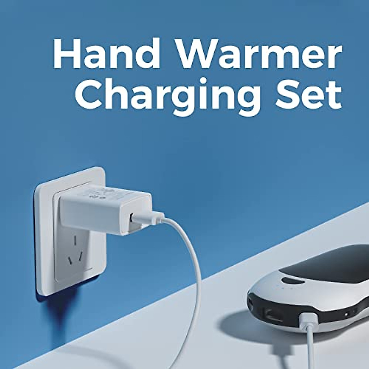 OCOOPA Hand Warmer Charger, 10W Charge Adapter, USB Wall Charger for 118s, USB C to USB A, 5V*2A