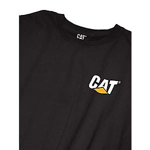 Caterpillar Men's Trademark T-Shirt (Regular and Big & Tall Sizes), Black, X Large