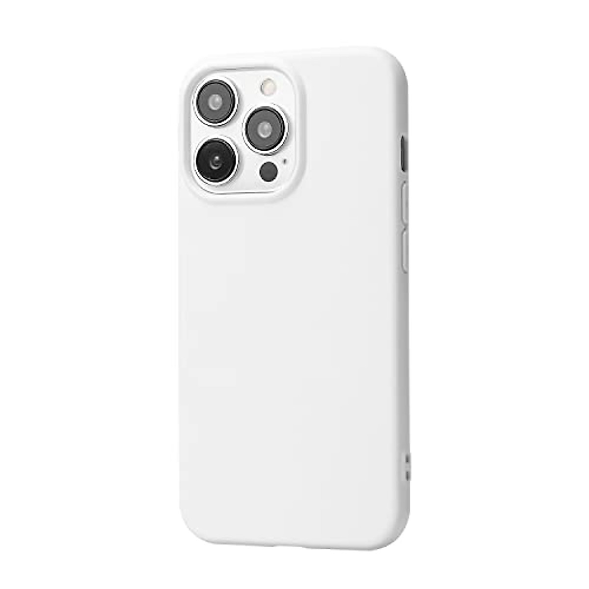 technext020 for iPhone 13 Pro White Case, Shockproof Ultra Slim Fit Silicone iPhone 13 Pro Cover TPU Soft Gel Rubber Cover Shock Resistance Protective Back Bumper for Apple iPhone 13 Pro, White