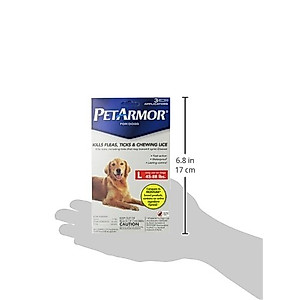 PetArmor for Dogs, Flea and Tick Treatment for Large Dogs (45-88 Pounds), Includes 3 Month Supply of Topical Flea Treatments