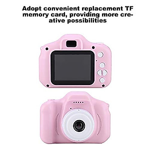 Restokki X2 Mini Portable Kids Camera 2.0 inch IPS Color Screen, Children's Digital Camera HD 1080P Camera Video Camera for Toddler, Christmas Birthday Gift Toy Camera (Pink)