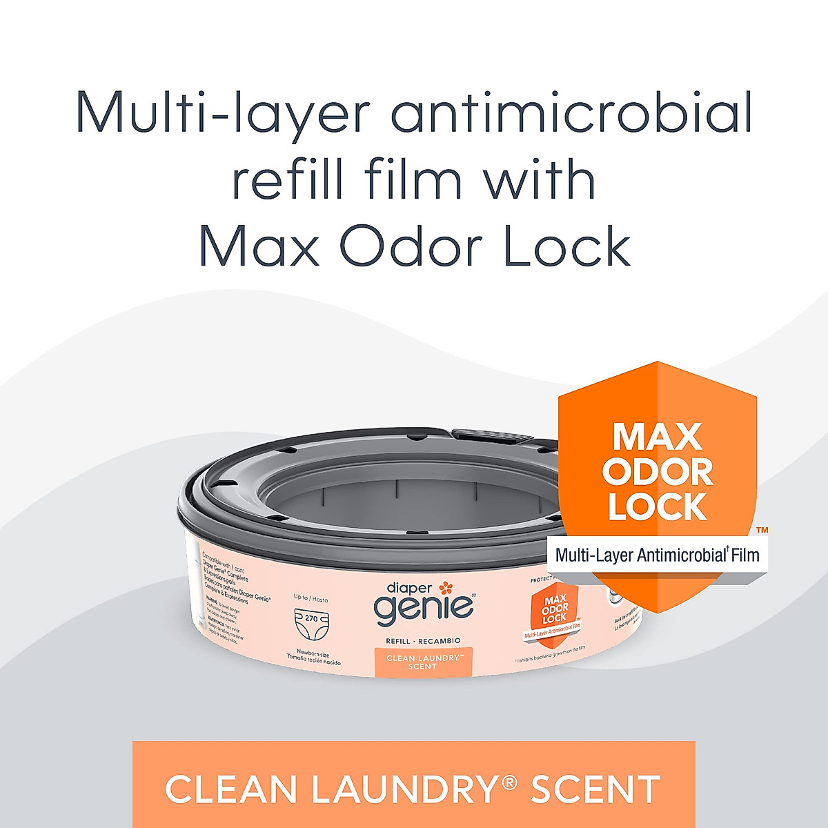 Playtex Diaper Genie Expressions Diaper Pail Fabric Sleeve, Pink Starburst