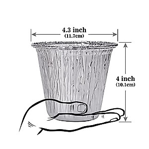 VLODE 25 Pack Mini Grease Bucket Liner Compatible with Traeger Ranger, Scout, PTG Grills, Grill Drip Tray for Traeger BAC459, Small-BAC459