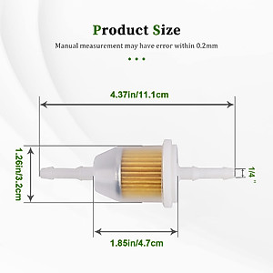 LOCOPOW 11013-7047 Air Filter & 49065-7007 Oil Filter & 21541500 Fuel Gas Filter Lawn Mower Tune Up Kit